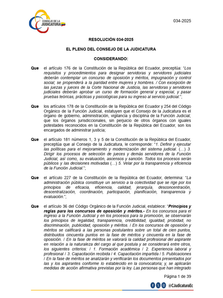 034-2025 Jueces Consti | PDF | Judicaturas | Juez