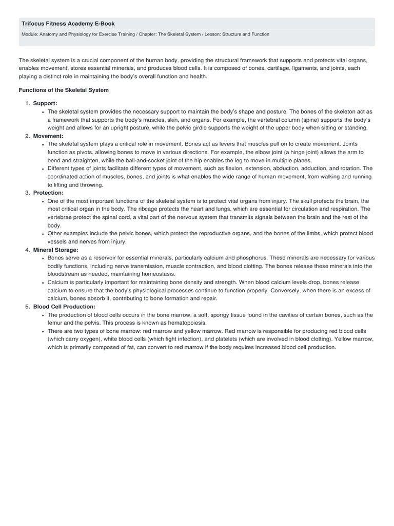 Chapter 2 The Skeletal System | PDF | Anatomical Terms Of Motion ...