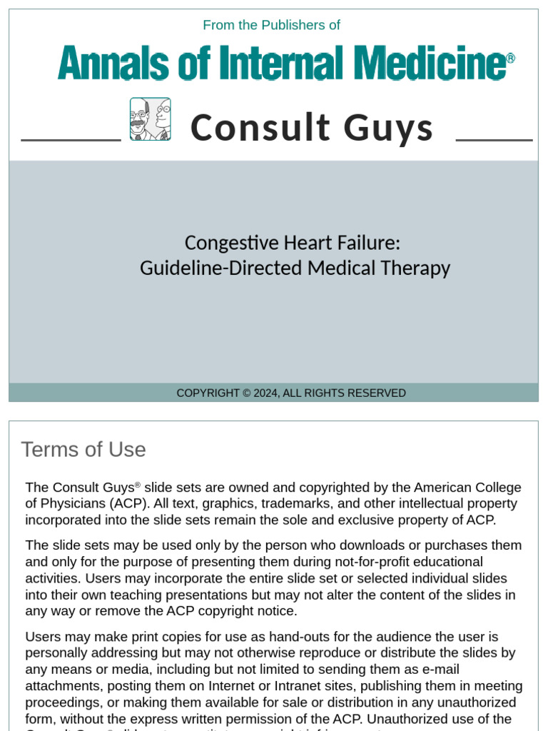 cg_congestive_heart_failure_guideline-directed_medical_therapy | PDF | Heart Failure | Internal ...