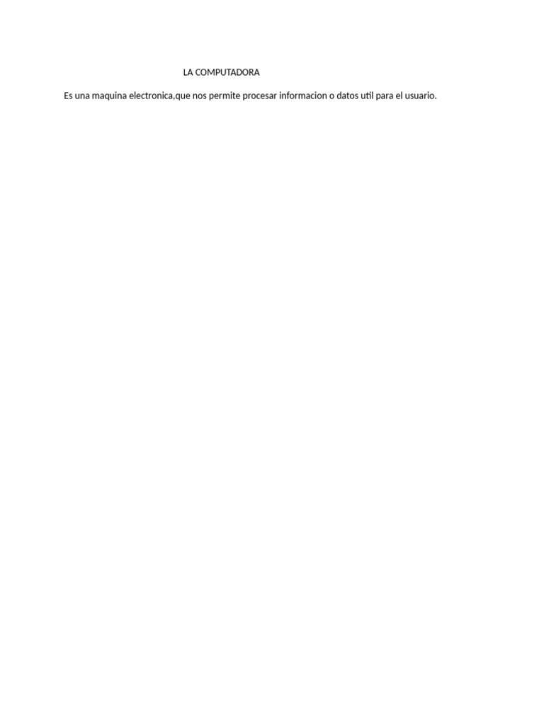 Mi Primer Documento | PDF