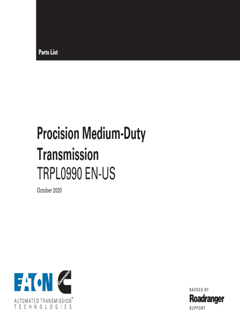 procision-parts-list_TRPL0990 | PDF | Manual Transmission | Screw