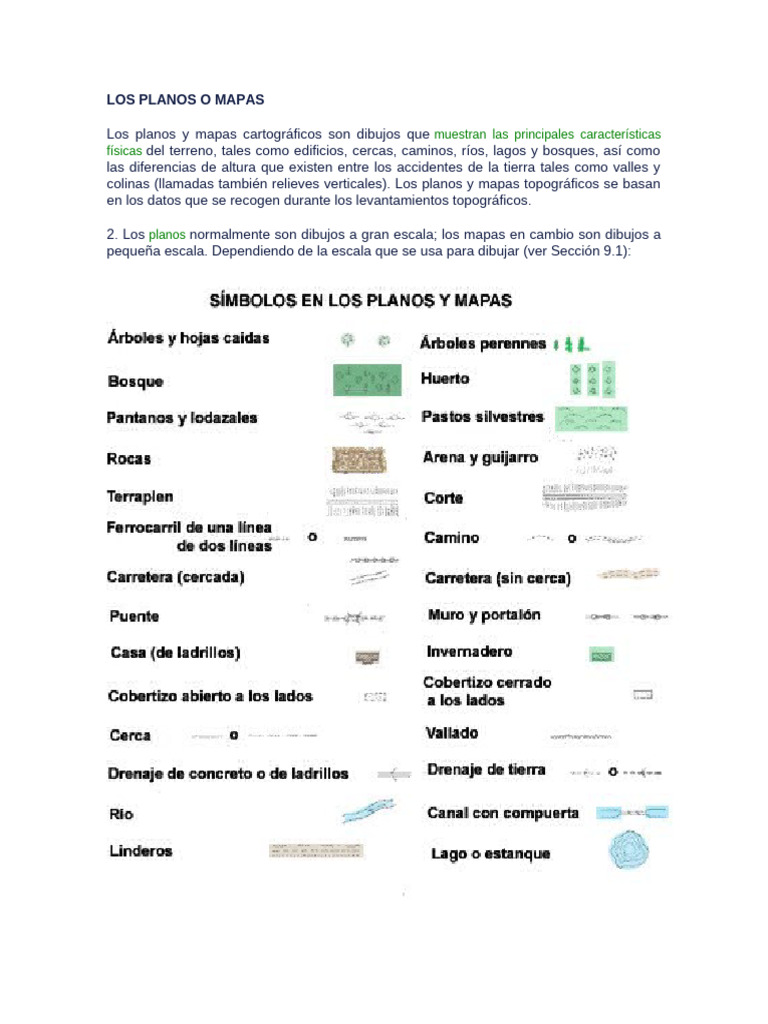 LOS PLANOS O MAPAS | PDF