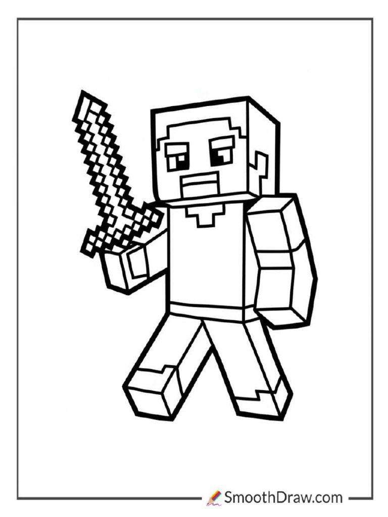 Steve-Holding-a-Diamond-Sword | PDF