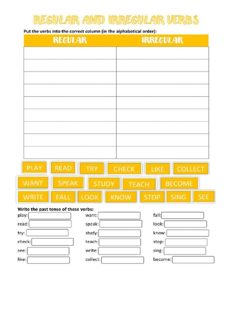 Past Simple Afirmative And Negative Pdf