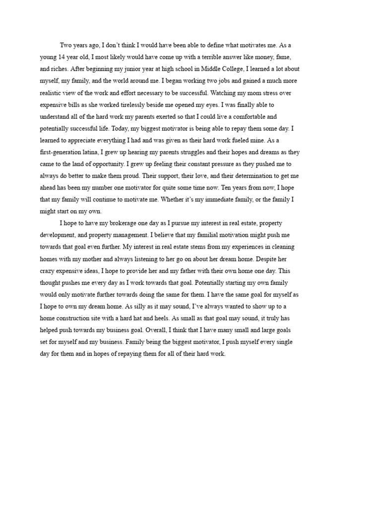 Motivation - Google Docs | PDF