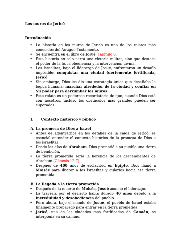 Los Muros de Jerico | PDF | Joshua | Moisés