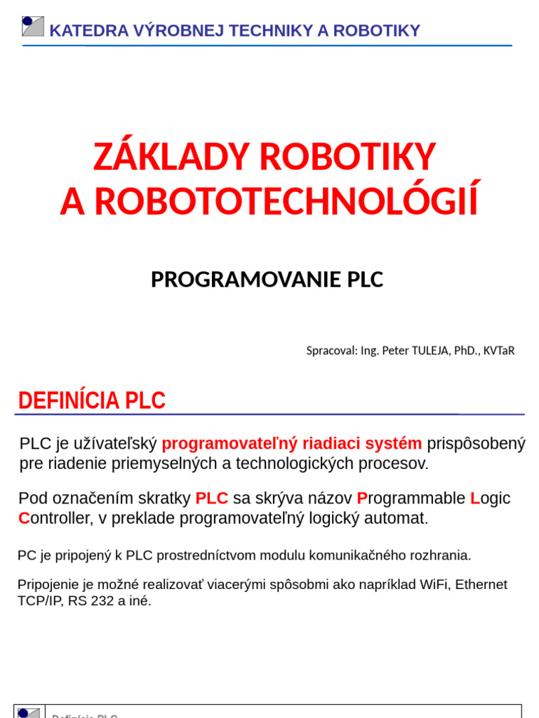 03 Programovanie PLC | PDF