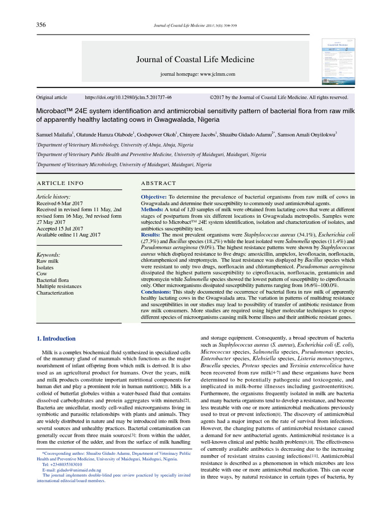 Microbact 24e System Identification and Antimicrobial 3sc3oxaf6g | PDF ...