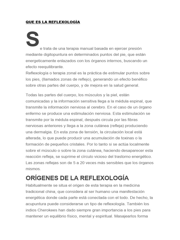 Reflex | PDF | Reflexología