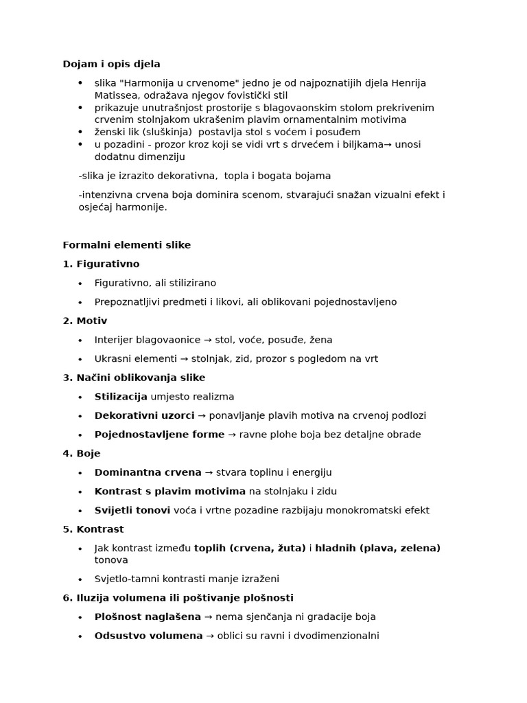 Dojam I Opis Djela | PDF