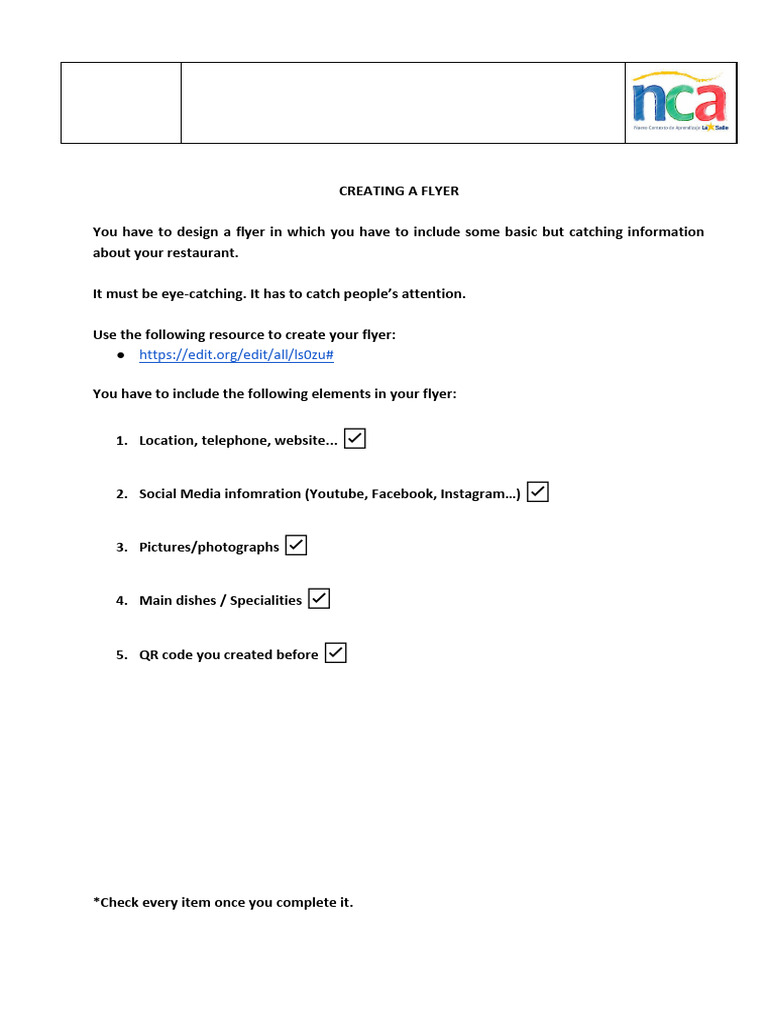 Checklist 02 - FLYER | PDF
