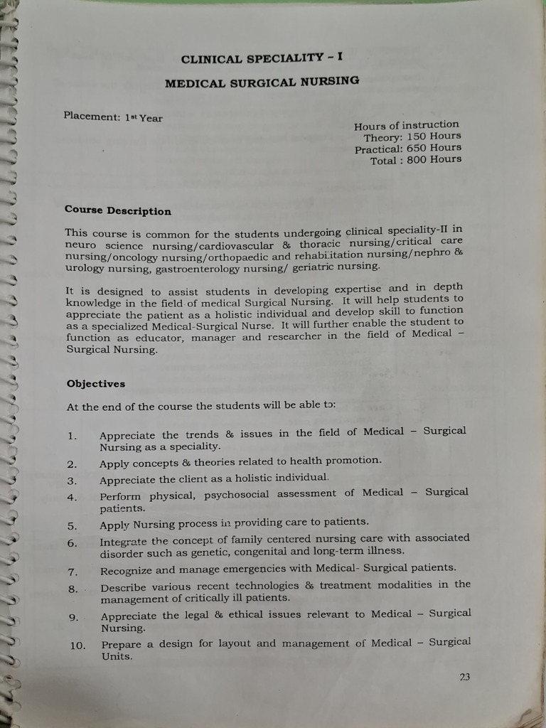 med surg | PDF | Medicine | Nursing