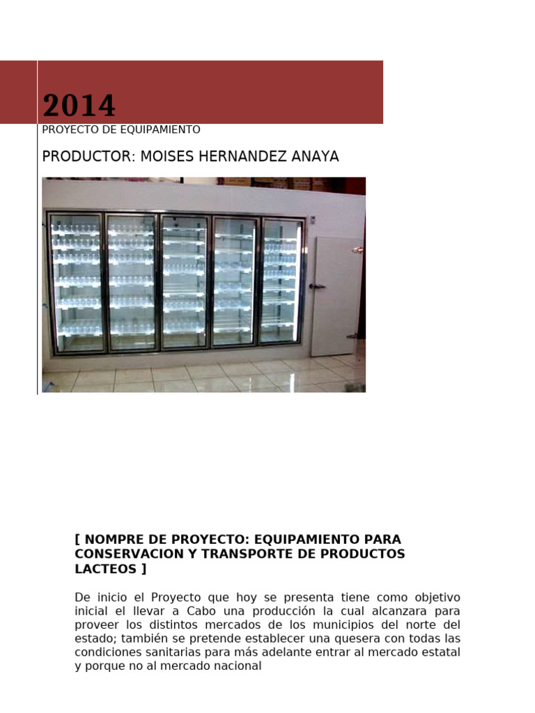 Moises Hernandez Anaya 2014 | PDF | Queso | Leche