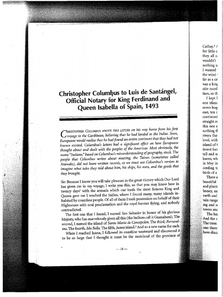 Columbus Santangel | PDF