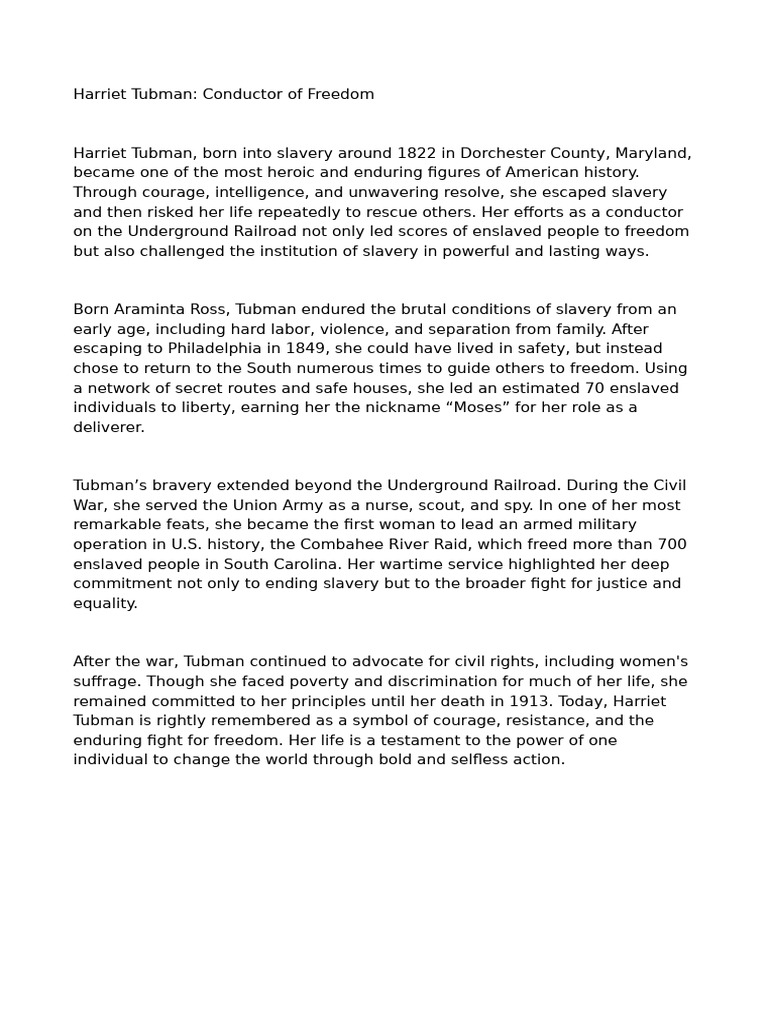 Harriet Tubman | PDF