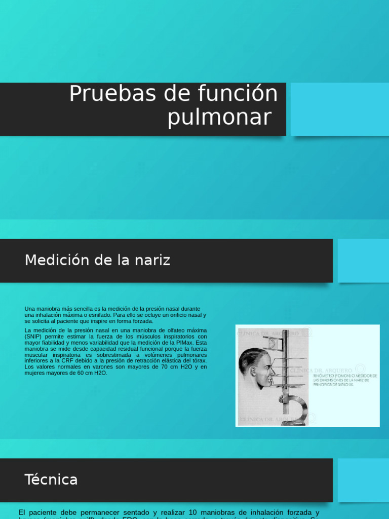 Pruebas de Función Pulmonar | PDF