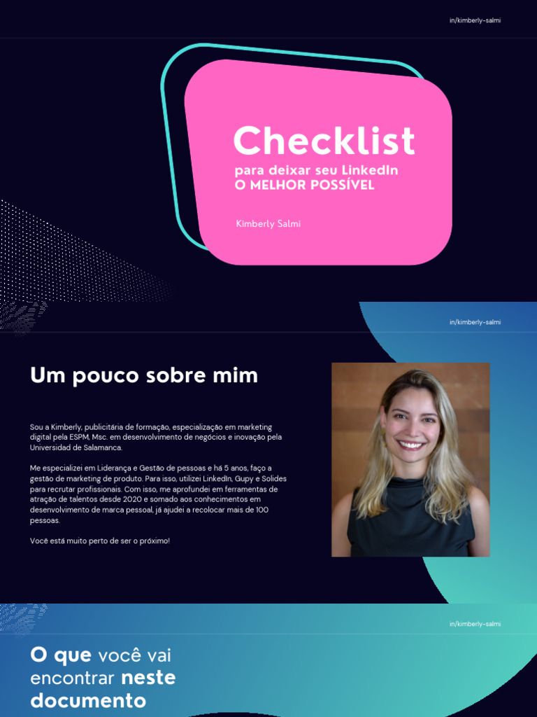 Checklist - LinkedIn de Sucesso | PDF | Gestão de recursos humanos | Recrutamento