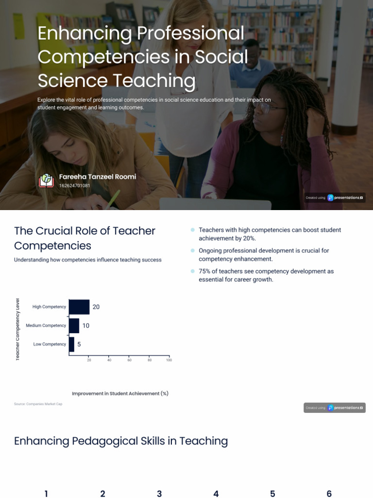 Enhancing Professional Competencies in Social Science Teaching | PDF