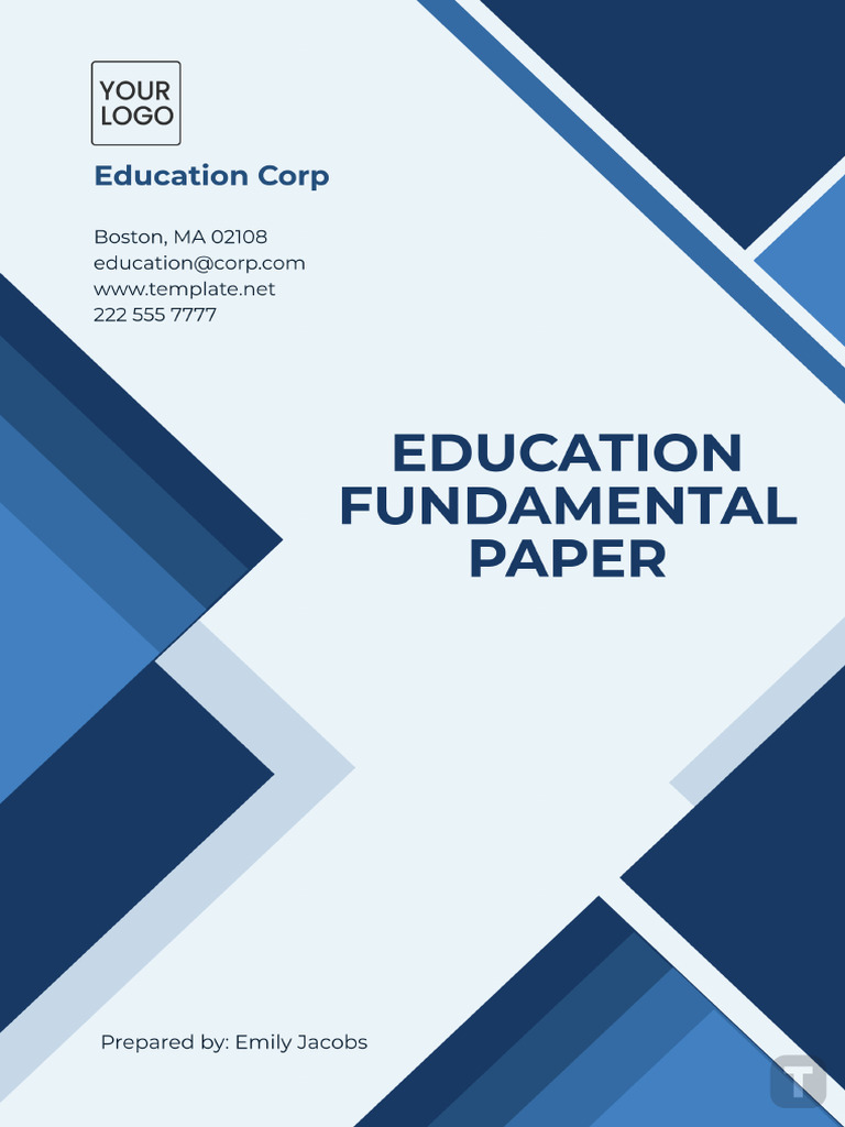 Education Fundamental Paper Template | PDF
