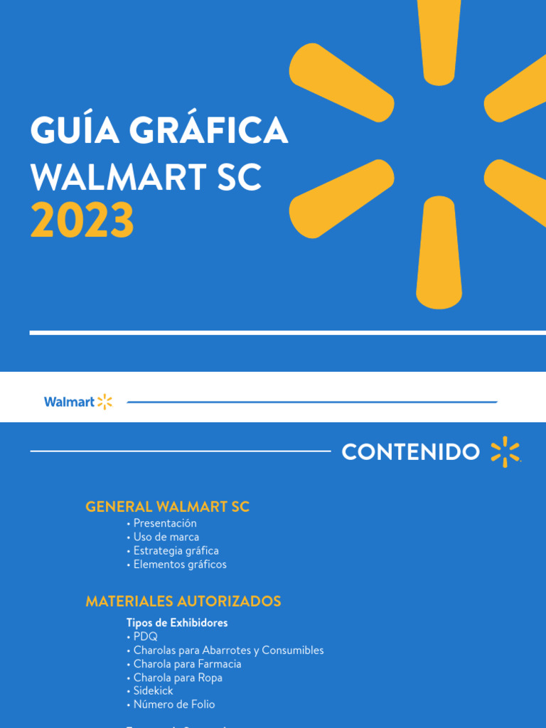 Guía Gráfica de Mercadeo Walmart SC | PDF | Walmart | Marketing
