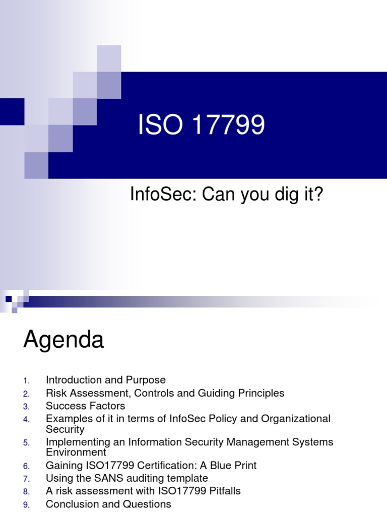Iso 17799 | PDF | Information Security | Computer Security