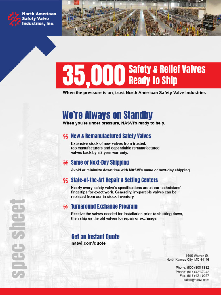 Farris 2600 Series Relief Valve Catalog | PDF | Valve | Pressure