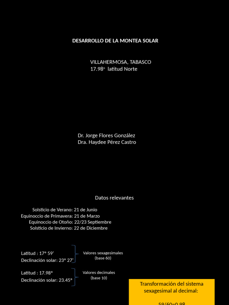 Desarrollo de la Montea Solar en Tabasco | PDF | Elipse | Azimut