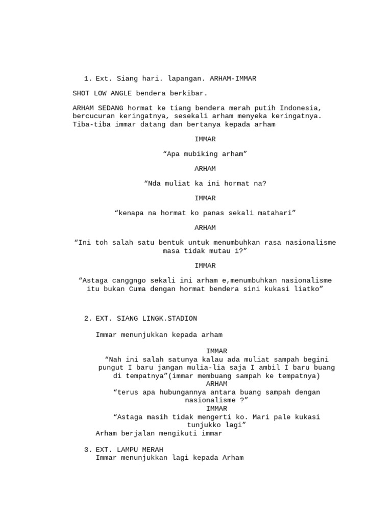 Script Indonesia Tangguh (Nasionalisme Jaman Now) | PDF