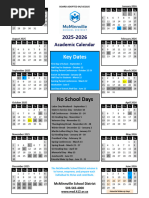 2025-2026 LISD Academic Calendar | PDF