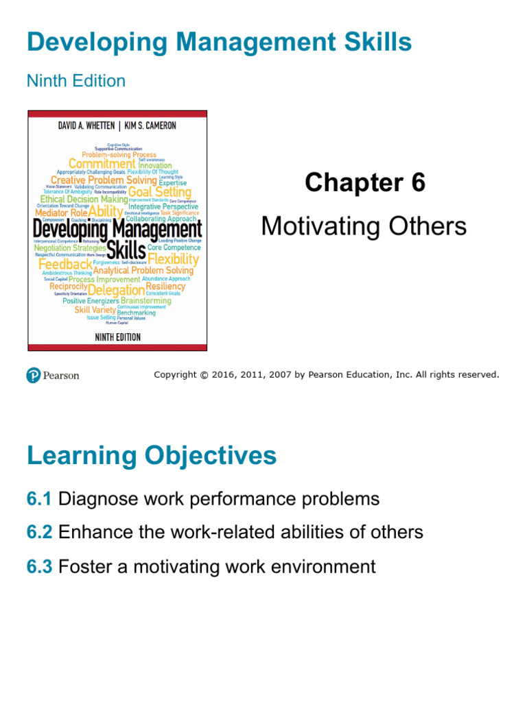 Chapter 6 Motivating Others | PDF | Motivational | Motivation