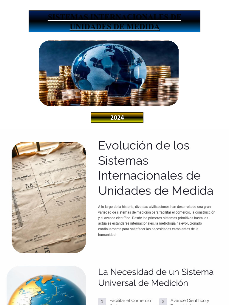 Evolucion de Los Sistemas Internacionales de Unidades de Medida | PDF ...