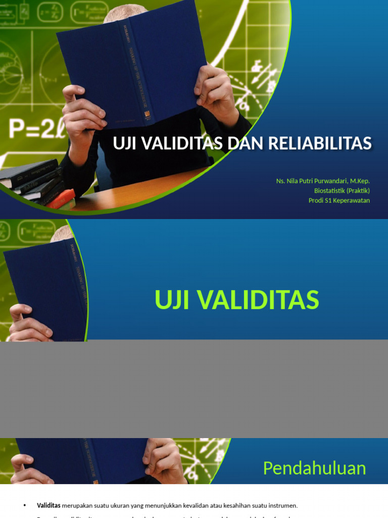 Uji Validitas Dan Reliabilitas | PDF