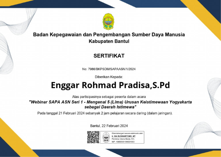 Sertif Seri 4 Enggar | PDF