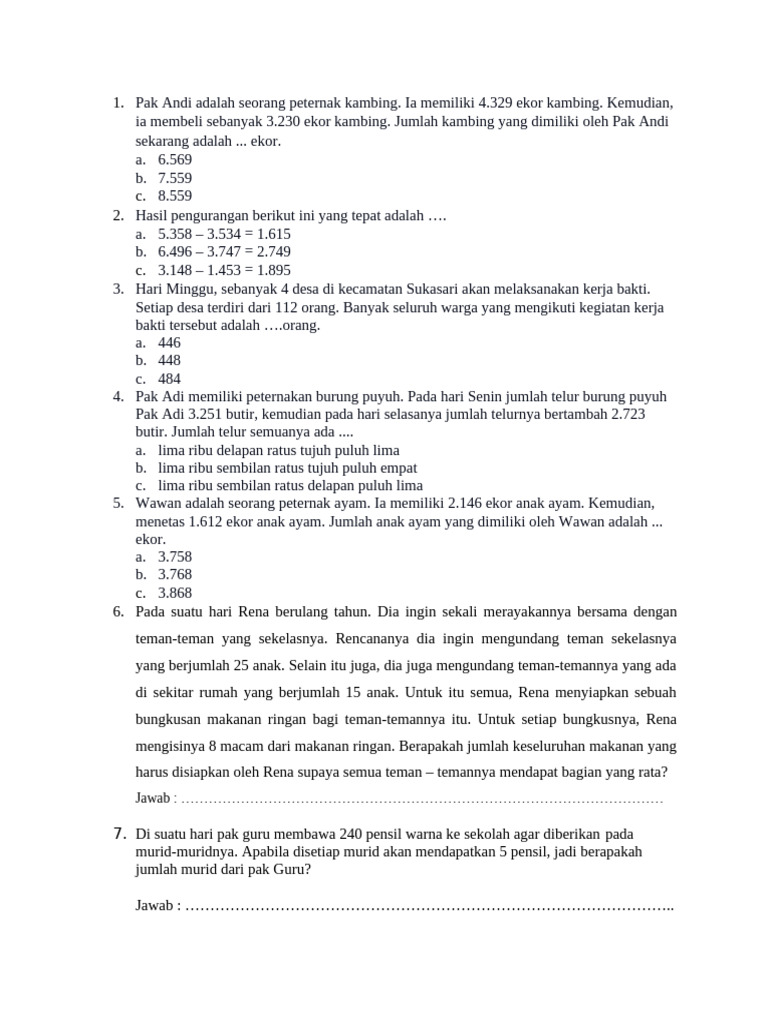 Latihan Soal Ke-2 | PDF