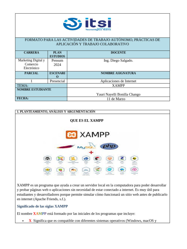 XAMPP | PDF | Mi sql | Servidor HTTP Apache