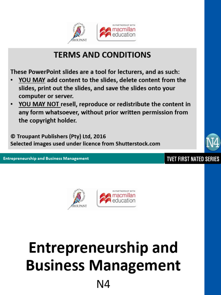 TVET FIRST Entrepreneurship N4 Module 2-1 | PDF | Patent | Invention