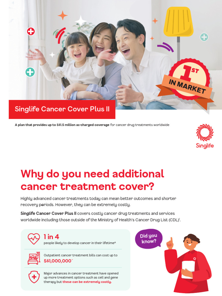Singlife Cancer Cover Plus II Overview | PDF | Cancer | Clinical Trial
