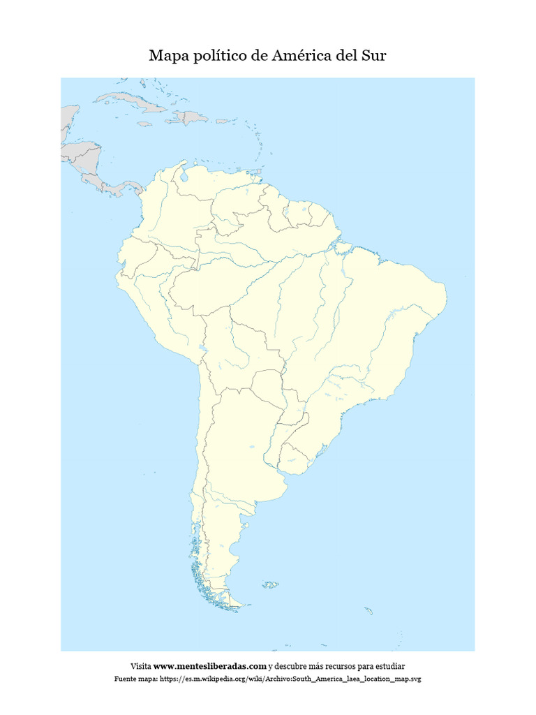 Mapa America Del Sur Color | PDF