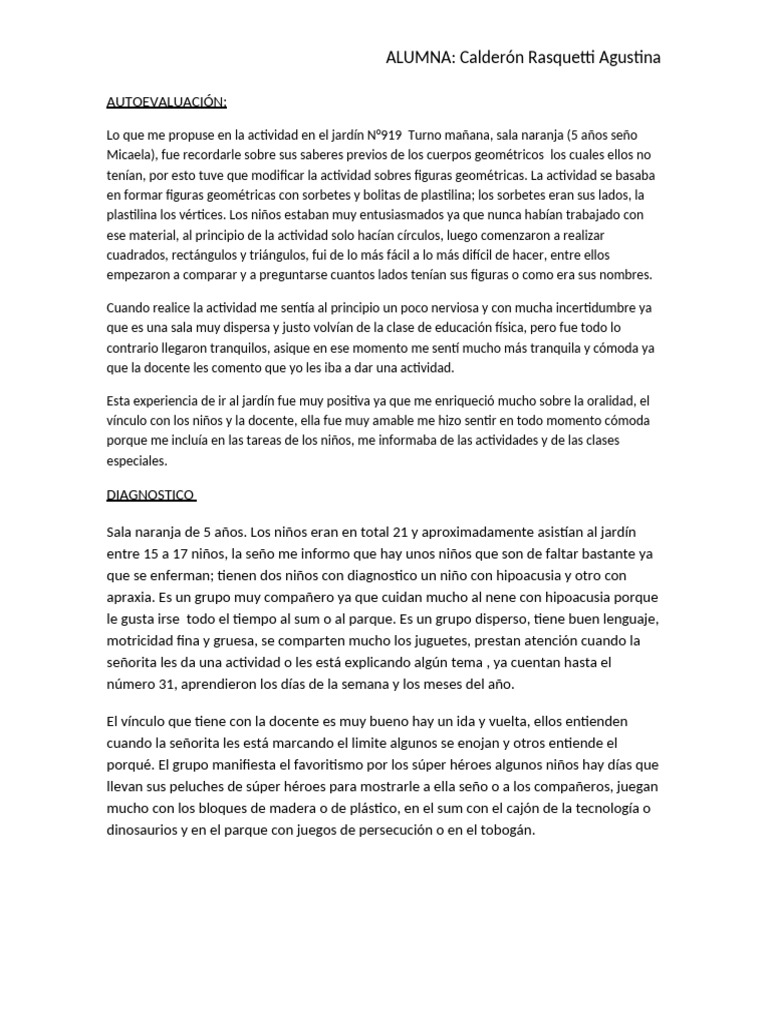 Autoevaluaci Ã N | PDF