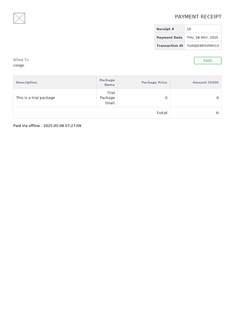 Billing Receipt 681c5d94eb77f | PDF