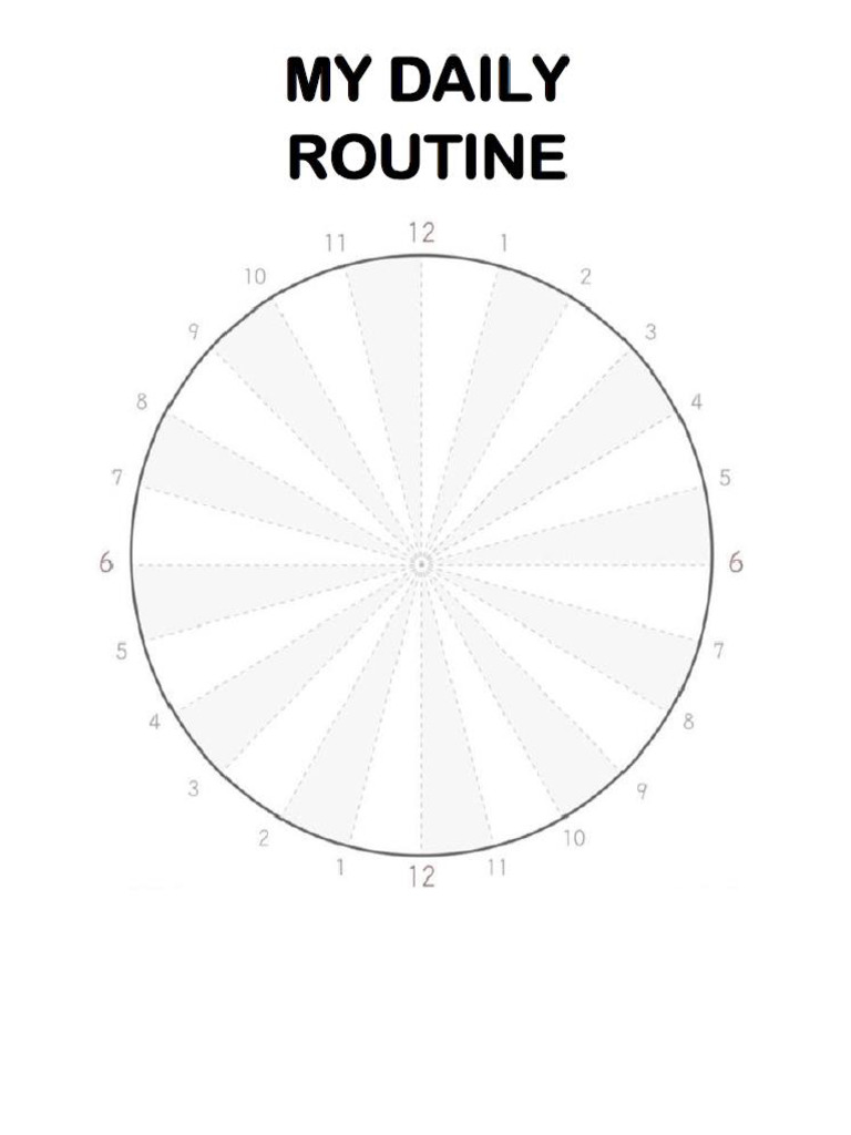 Daily Routine Worksheet | PDF