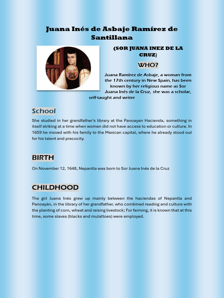 Sor Juana Inés de la Cruz: A Scholar's Life | PDF