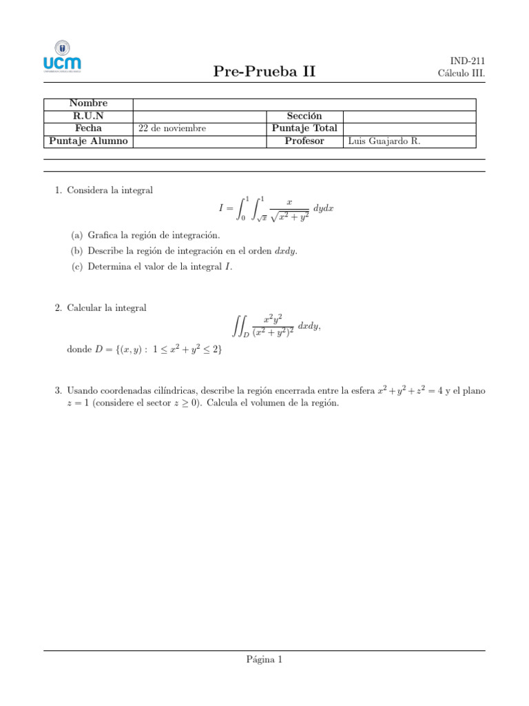 Pre Prueba 2 Profe Luis | PDF