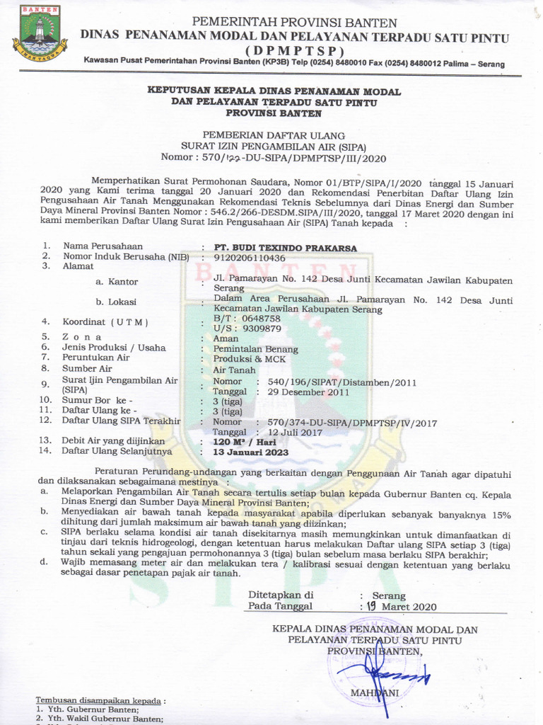 Sipa PT Buditex SB3 | PDF