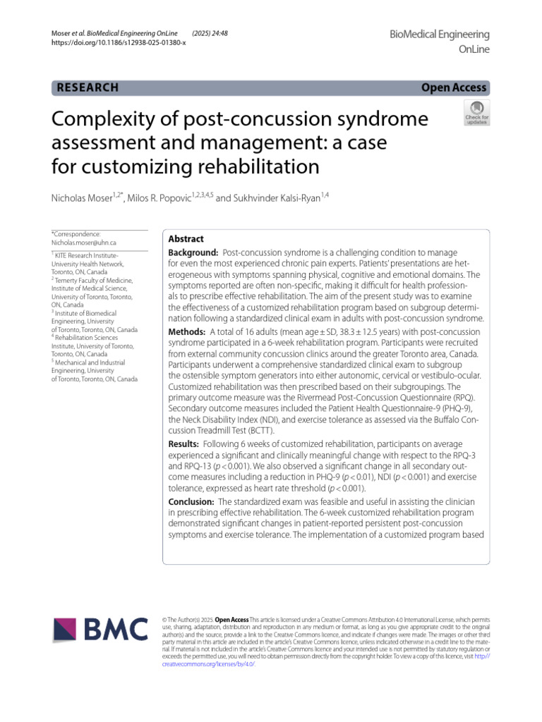 8 | PDF | Physical Therapy | Concussion
