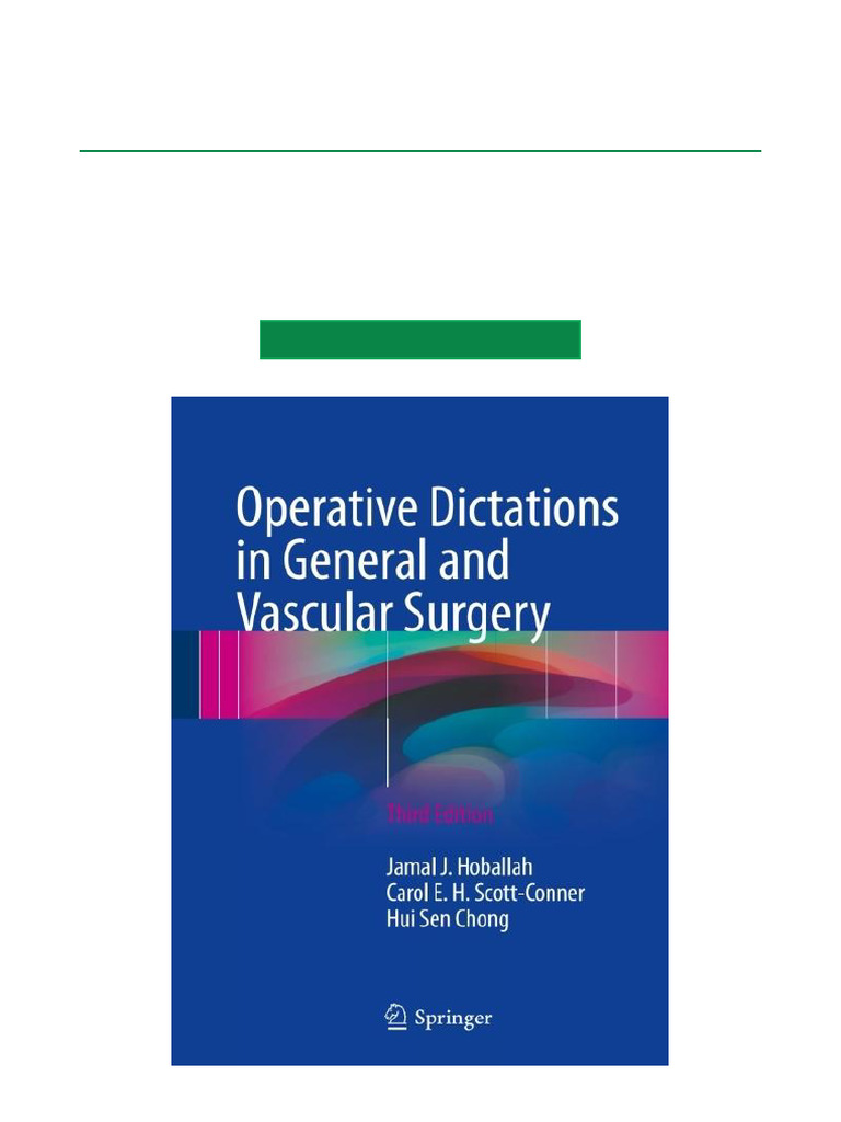 Operative Dictations in General and Vascular Surgery - 3rd Edition ...