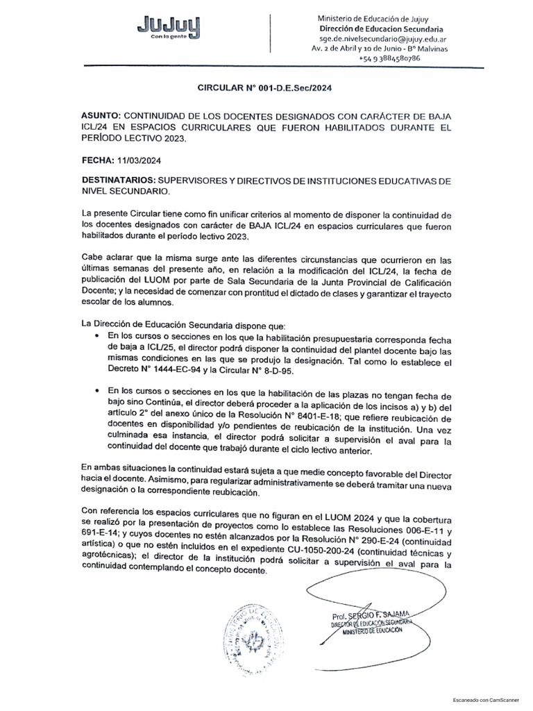 Circular N 1-Desec-24 | PDF