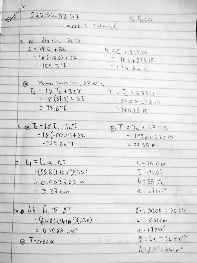 Week 6 Tutorial | PDF
