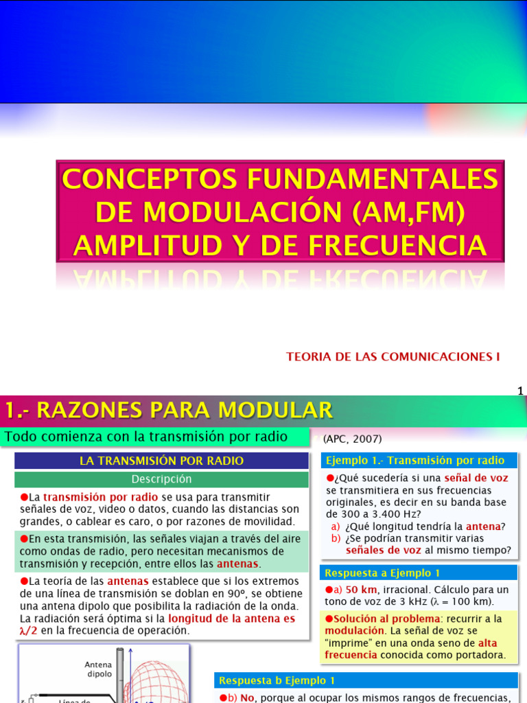 Conceptos Basicos AM y FM | PDF | Modulación de frecuencia | Modulación