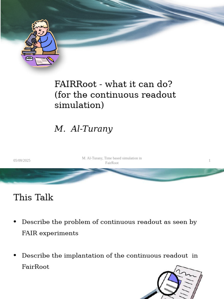 fairroot_what_can_it_do_timebasedsimulation | PDF | Parameter (Computer Programming) | Time Of ...